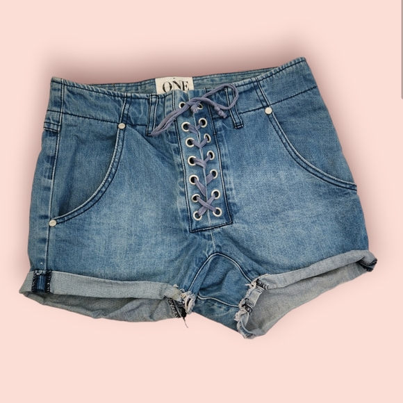 One Teaspoon | Shorts | One Teaspoon Super Freaks Low Waist Drop Crotch ...